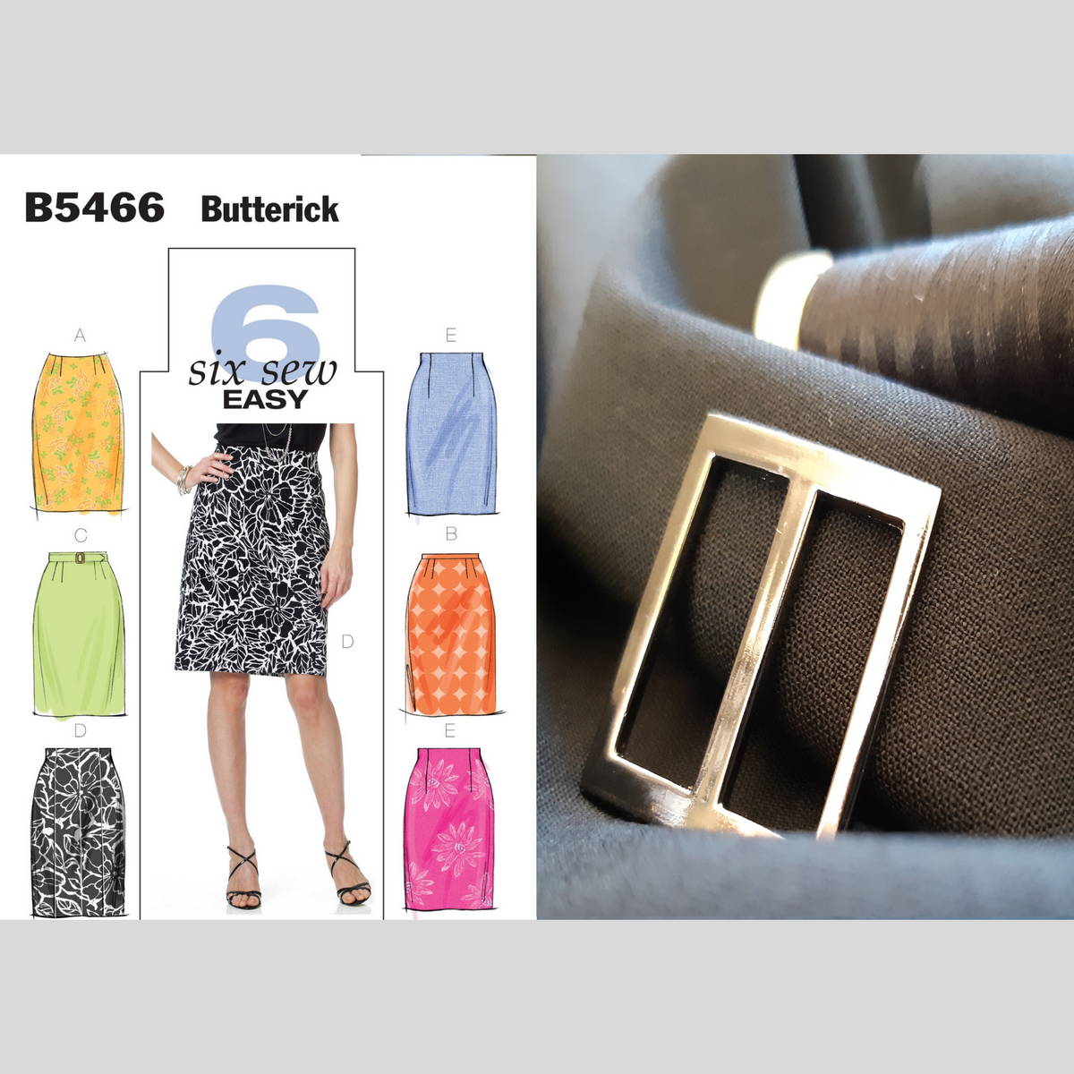 FrocKit 42C - Butterick 5466 View C - Black Mechanical Stretch ...